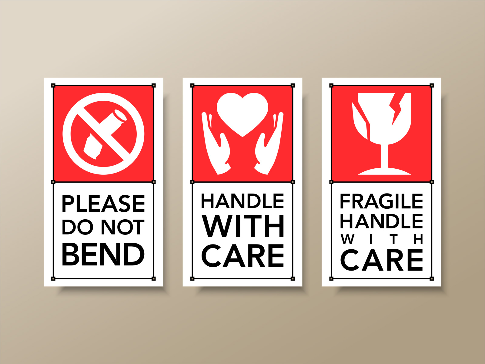 Vector Shipping Labels - Freebie Supply