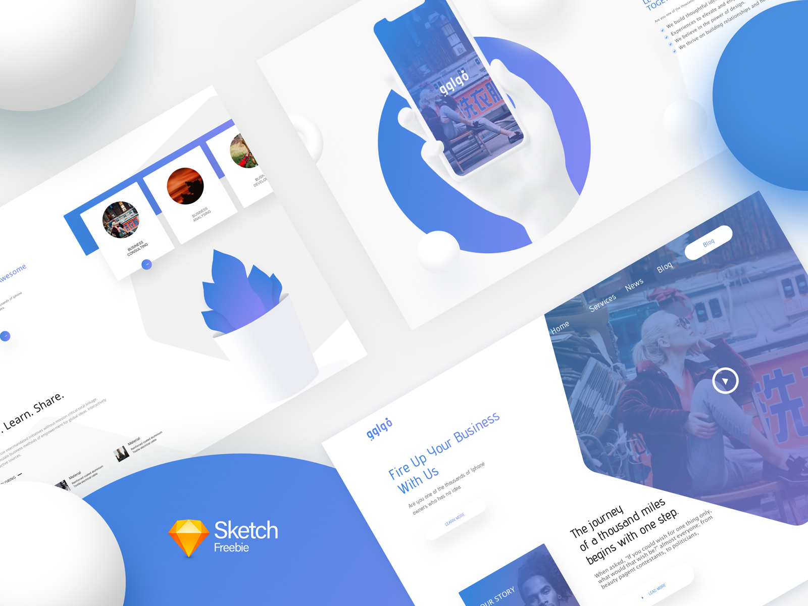Web UI Sections by Shadhin Arafat - Freebie Supply