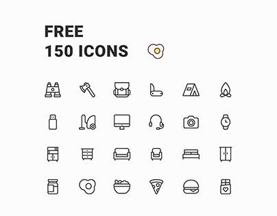 150 Free Vector Icons - Freebie Supply