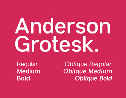 Anderson Grotesk - Neo-Grotesk Font - Freebie Supply