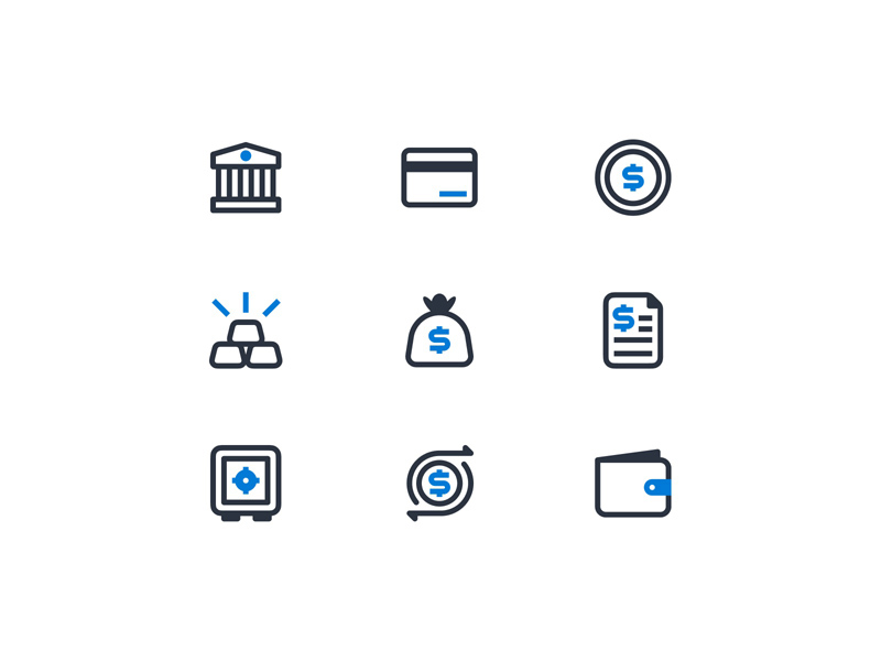 Bank Icons - Freebie Supply