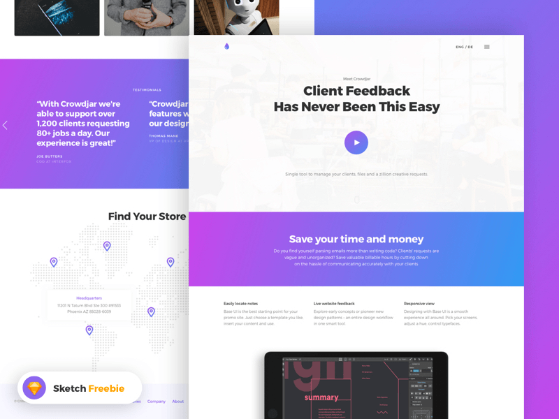 Base UI Framework Sample - Free Sketch - Freebie Supply