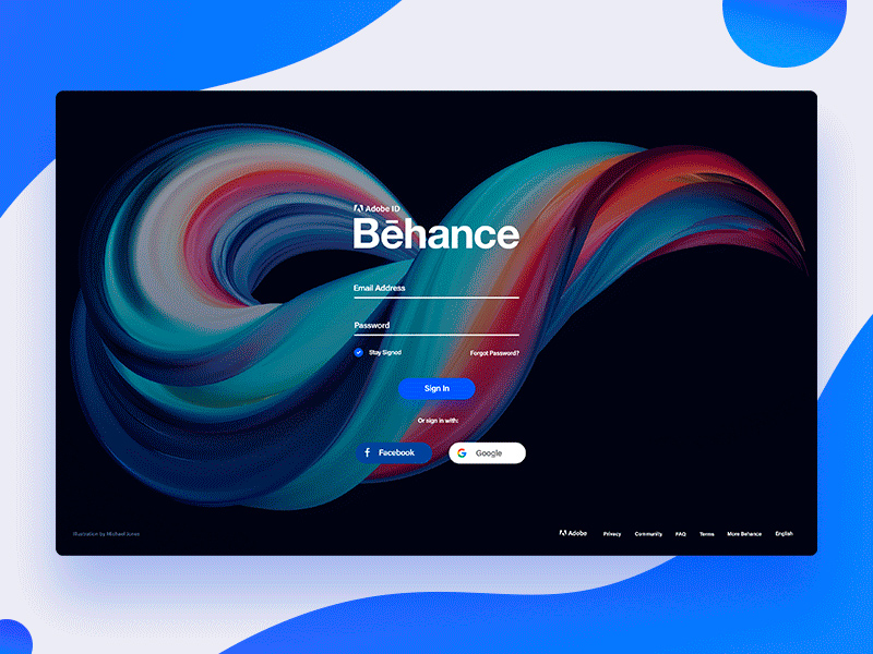 Behance App Redesign PSD - Freebie Supply