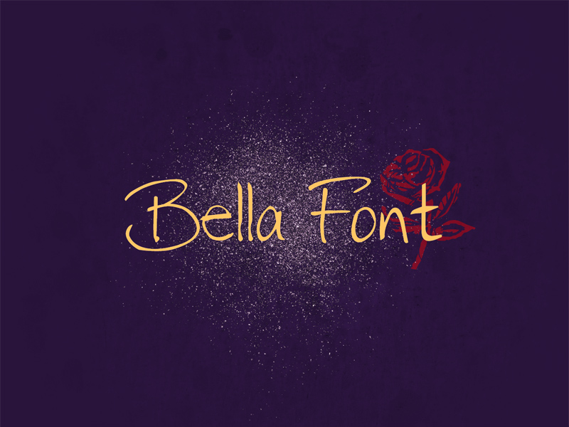Bella Hand Script Font - Freebie Supply