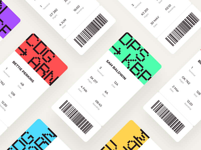 Boarding Pass Design - Free Sketch - Freebie Supply