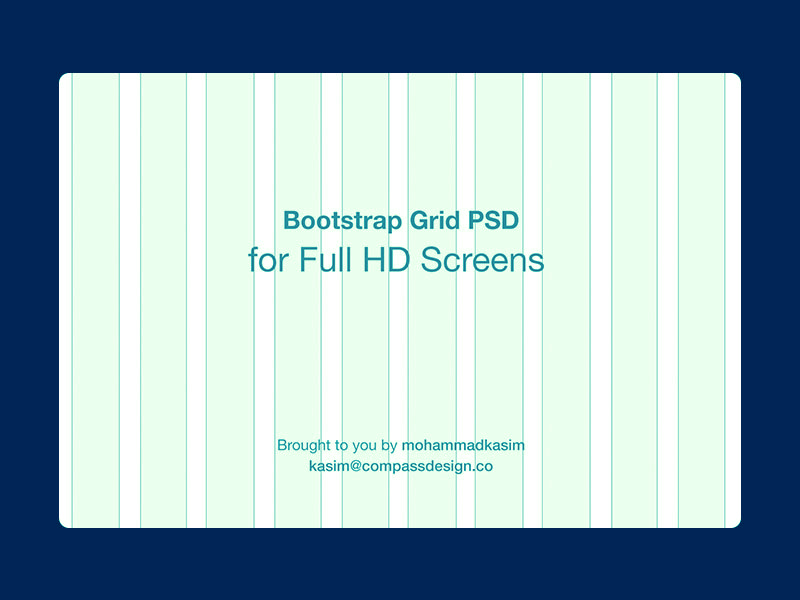 Bootstrap Grid For Full HD Screens - PSD Freebie - Freebie Supply