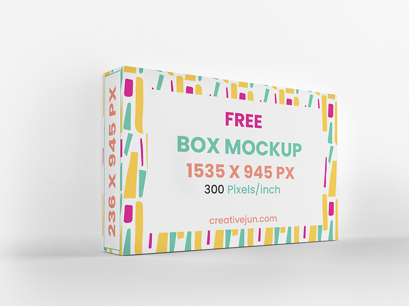 Box Packaging Mockup - PSD Freebie - Freebie Supply