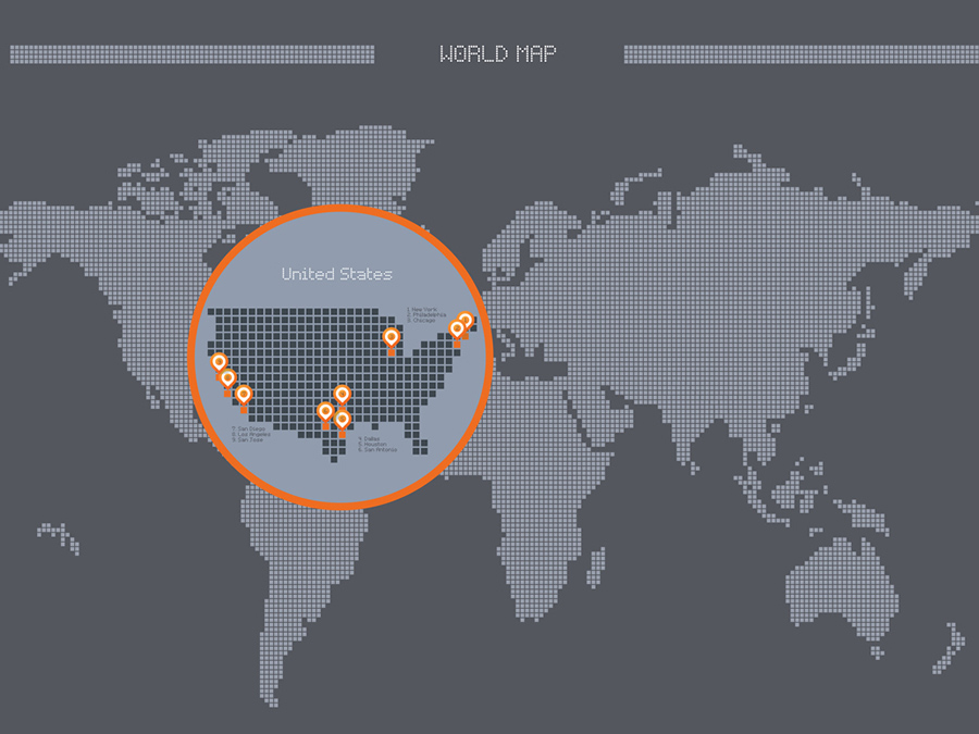 Dot World Map Vector - Freebie Supply