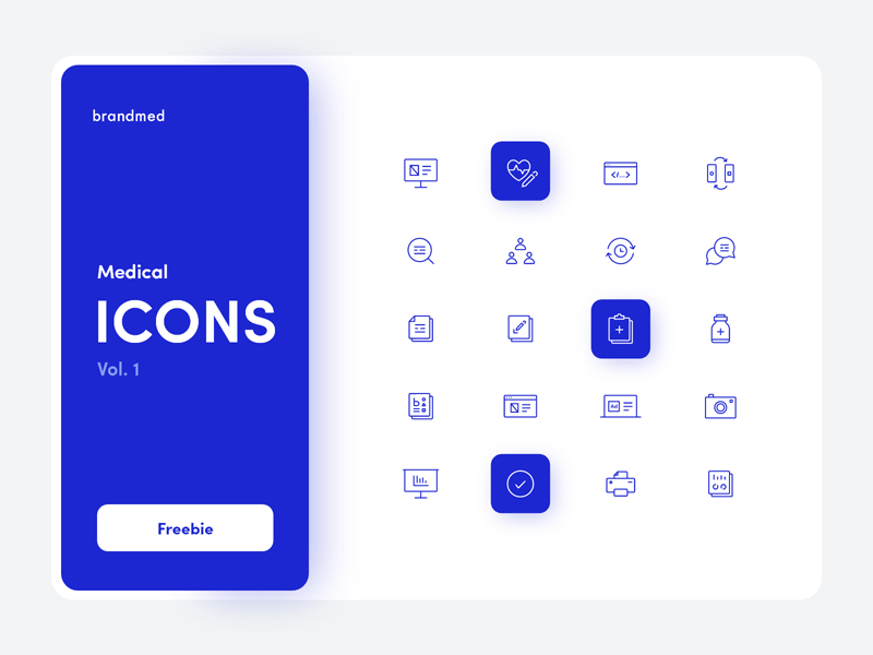Medical Icons Pack - Brandmed - Freebie Supply