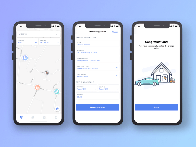 Car Services App UI Design by Fanni Csincsak - Freebie Supply