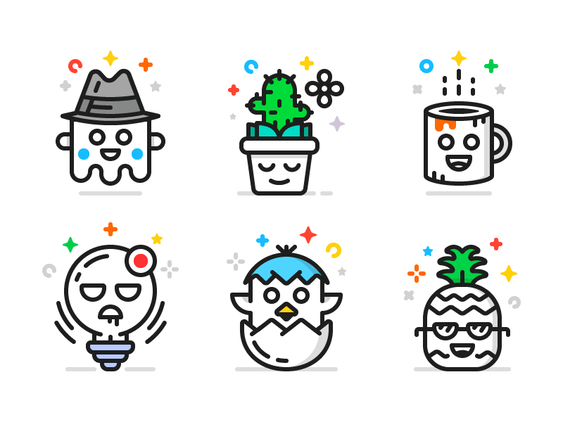 Character Icons Set - Freebie Supply