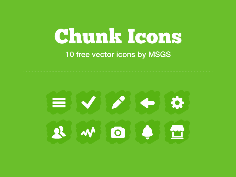 Chunk Icons by Msgs - Freebie Supply