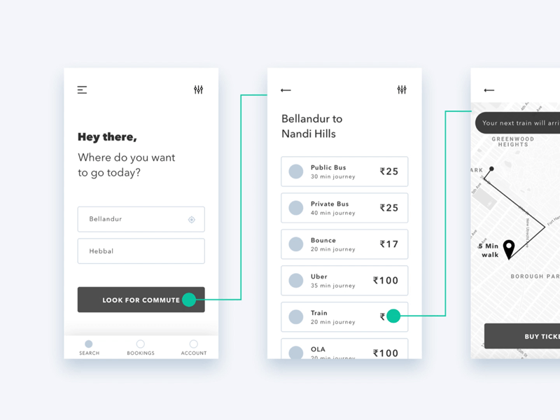 Traffic App Flow Wireframe - Freebie Supply