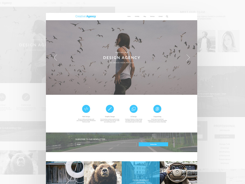 Creative Agency Template - Free Resource - Freebie Supply