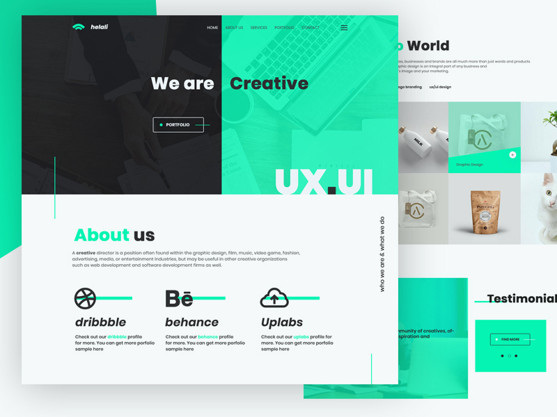 Creative & Digital Agency Website Template - PSD Freebie - Freebie Supply