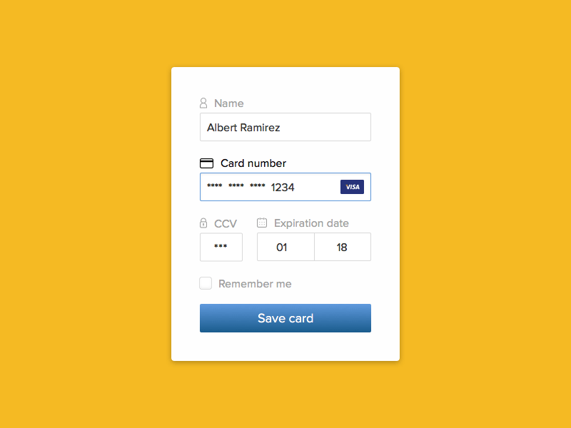 Credit Card Form - Free Sketch - Freebie Supply