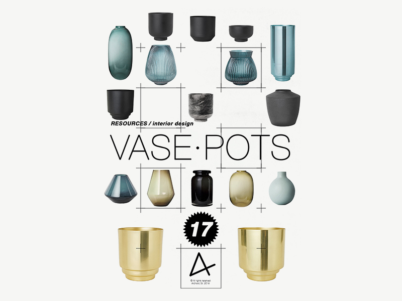 Decorative Vase and Plant Pots Design Resources by Archistic Studio ...