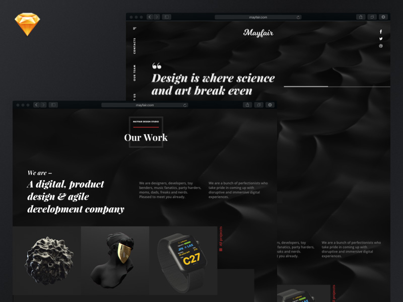 Website Templates, Style Guides and Layouts Library for Sketch ...