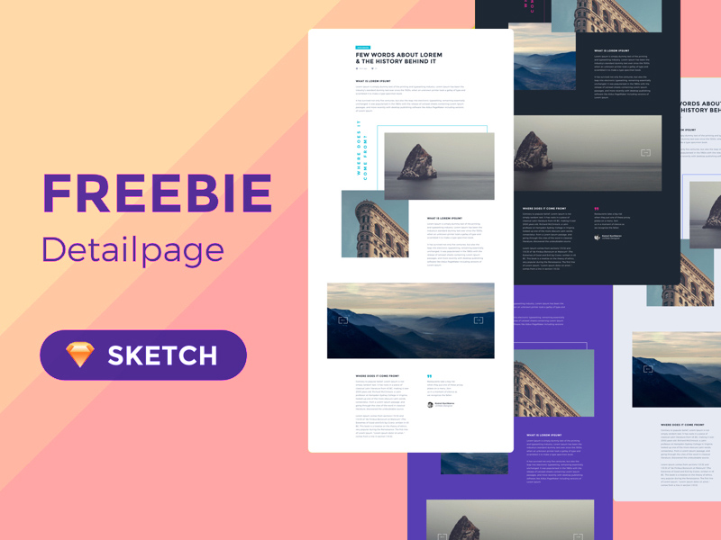 Website Templates, Style Guides and Layouts Library for Sketch ...