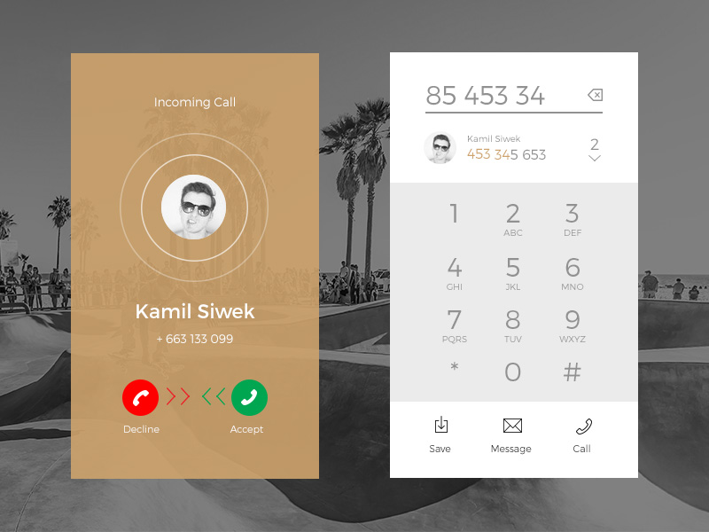 Dial Pad Concept - Free PSD - Freebie Supply