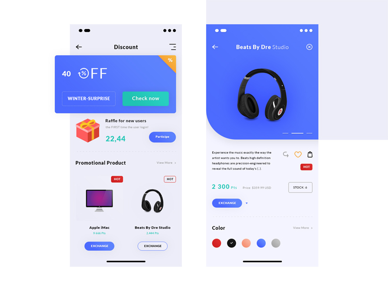 Discount App Concept PSD - Freebie Supply