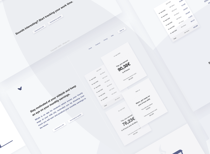 Students Earnings Tracking Website Template - Freebie Supply