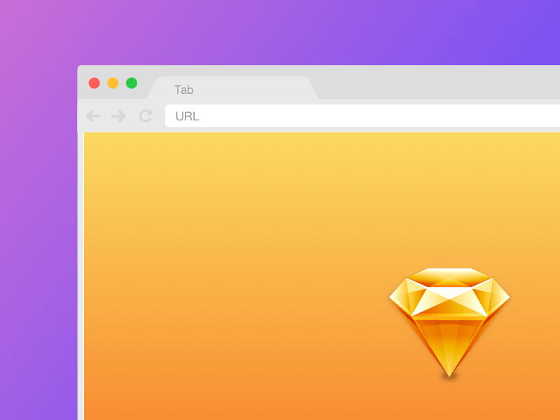 Easily Resizable Chrome Window Mockup - Sketch Resource - Freebie Supply