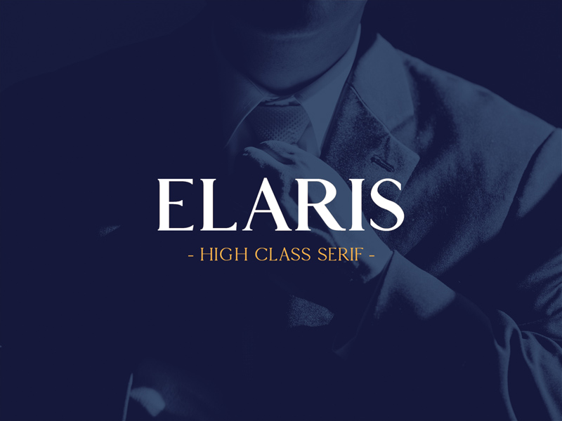 Elaris Regular Typeface - A High Class Free Serif Font - Freebie Supply