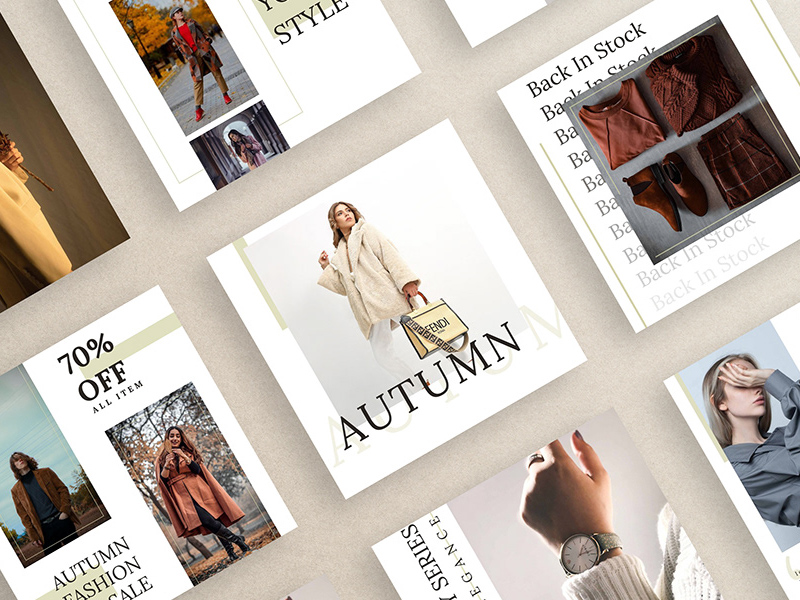 Elegant Instagram Post Template for Fashion Brands - Freebie Supply