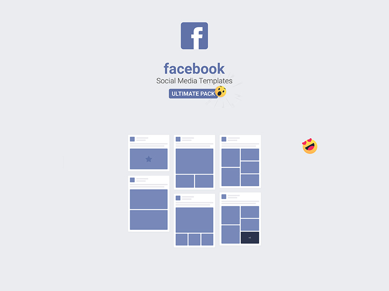 Facebook Mockups - Social Media Templates 2018 - Freebie Supply