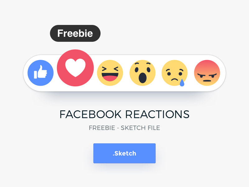 Facebook Reactions Icons for Sketch - Freebie Supply