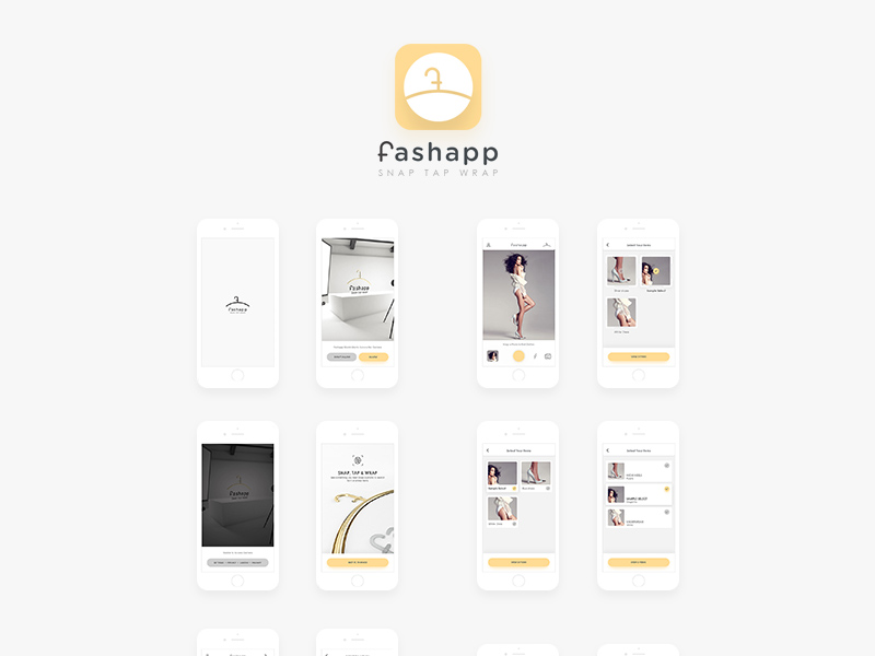 Fashion App UI Design PSD - Freebie Supply