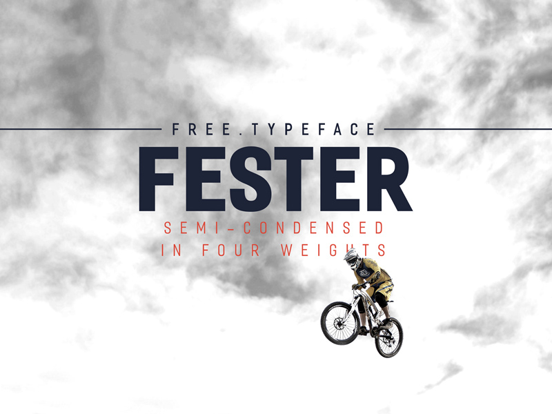 Fester - Semi-condensed Sans Serif Free Typeface - Freebie Supply