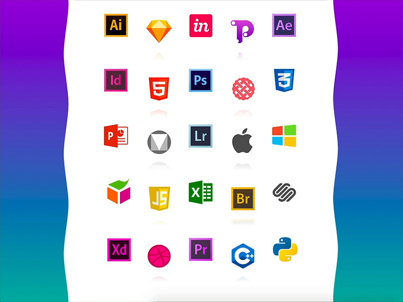 Floating Icons Pack - Freebie Supply