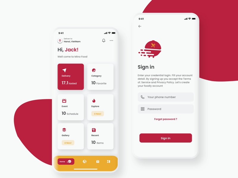 Food Ordering App Kit - Sketch Resource - Freebie Supply