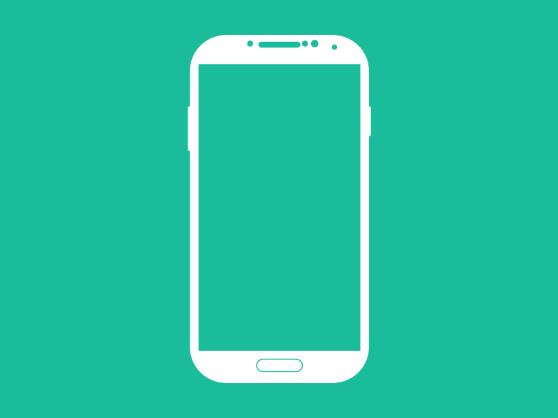 Galaxy S4 Vector Shape Made With Sketch - Freebie Supply