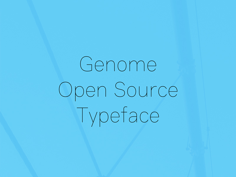 Genome: Free Open Source Font - Freebie Supply