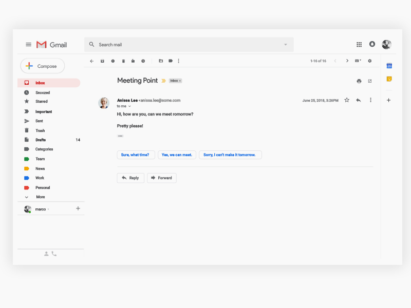 Gmail - Material Design 2.0 Concept - Freebie Supply