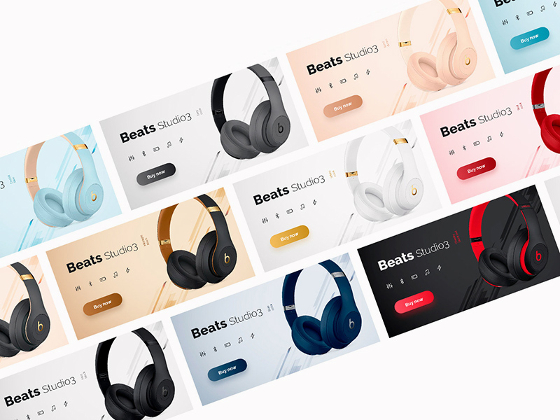 Beats Banners PSD - Freebie Supply
