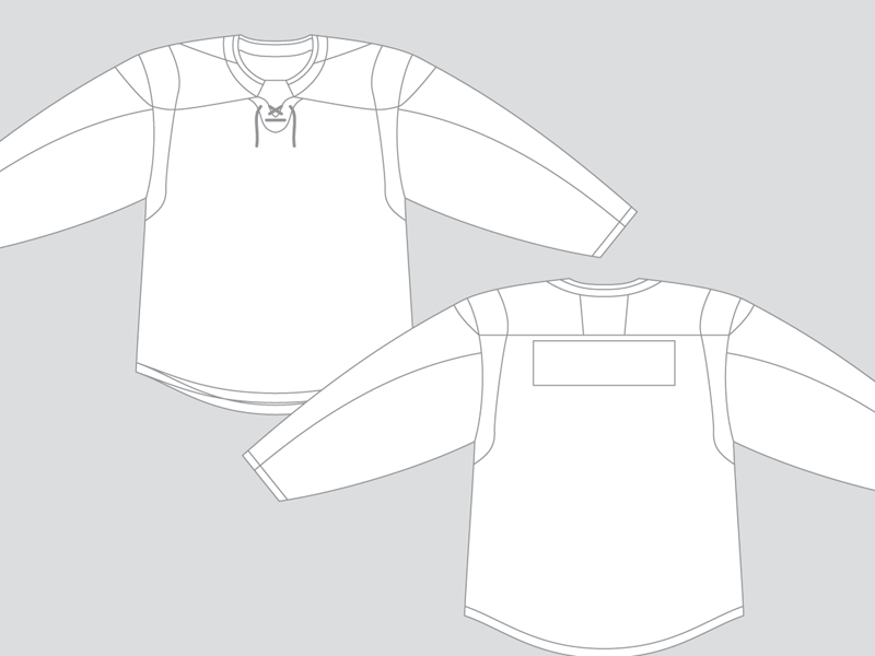 Hockey Jersey Template Freebie Supply