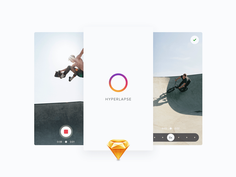 Hyperlapse UI Kit for Sketch - Freebie Supply
