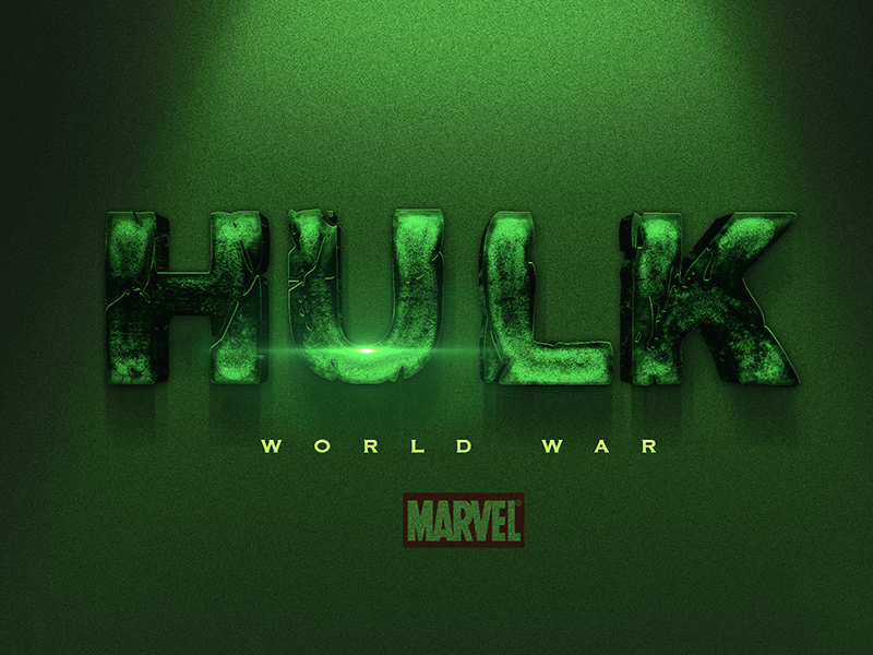 Incredible Hulk Text Style & Effect For Photoshop PSD - Freebie Supply