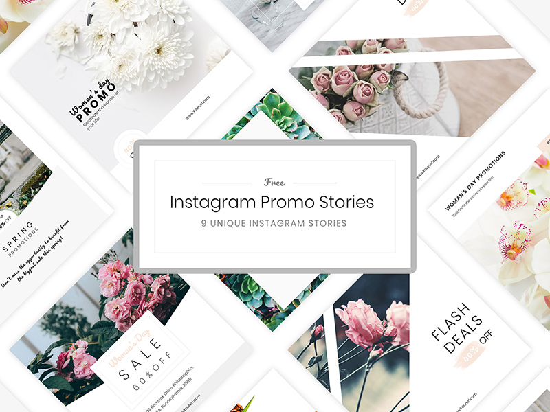 Instagram Promo Stories Templates - Free PSD - Freebie Supply