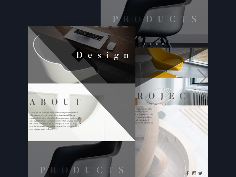 Interior Design One Page Template - Free Resource - Freebie Supply