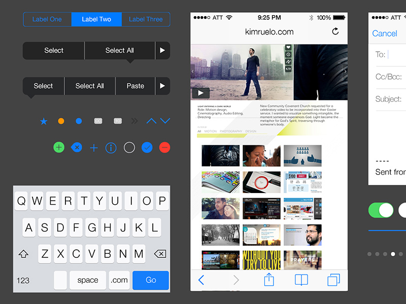 iOS 7 iPhone Illustrator Kit - Freebie Supply