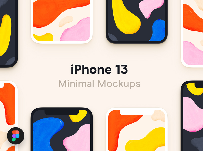 iPhone 13 Minimal Mockups - Freebie Supply