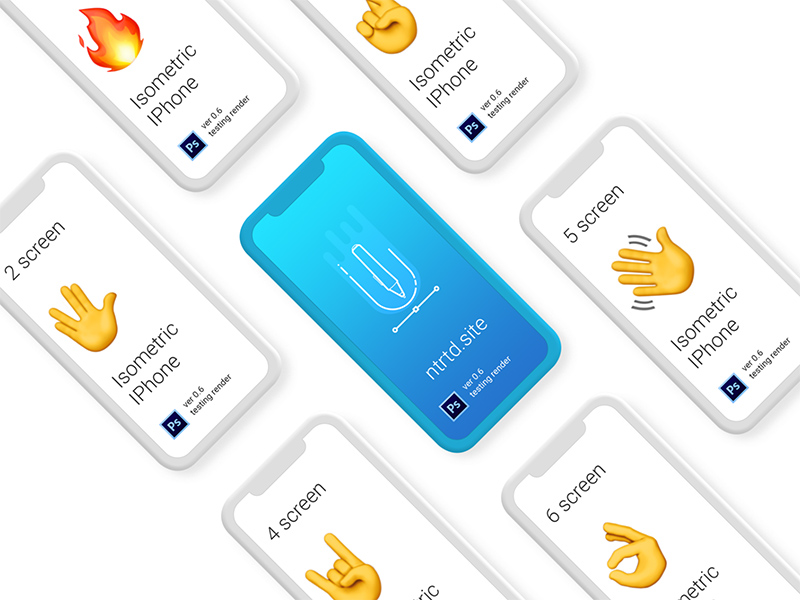 iPhone Mockup Front - PSD Freebie - Freebie Supply