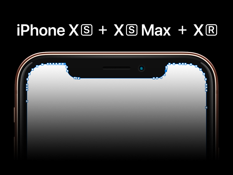 iPhone XS + XS Max & XR Template - Free Resource - Freebie Supply
