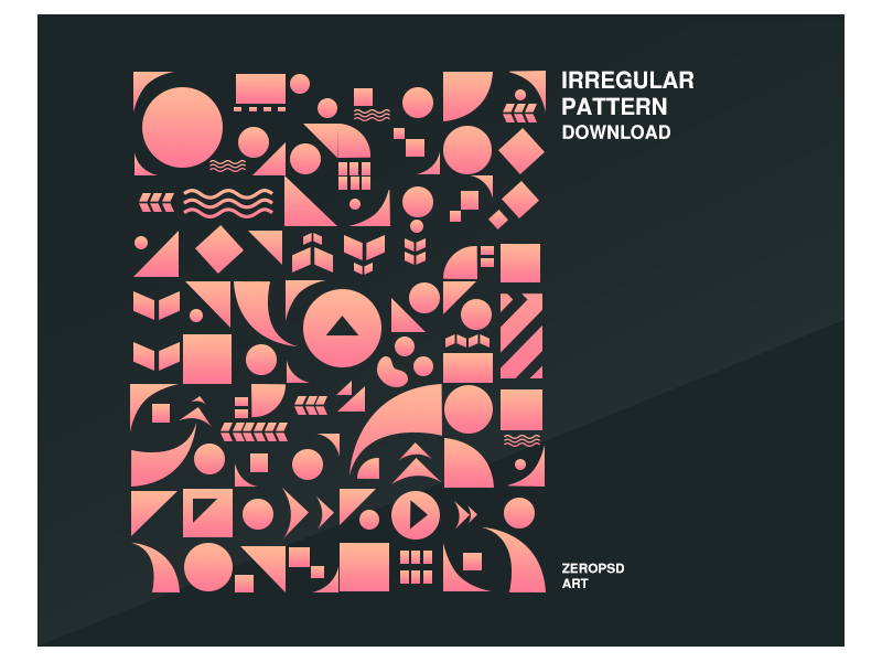 Irregular Shapes Pattern - Free Resource - Freebie Supply
