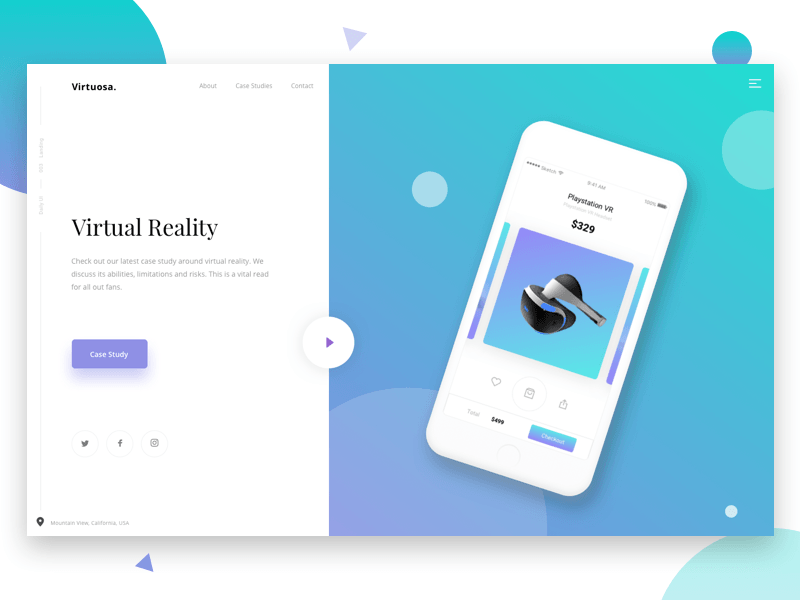 Landing Page Concept - Sketch Resource - Freebie Supply